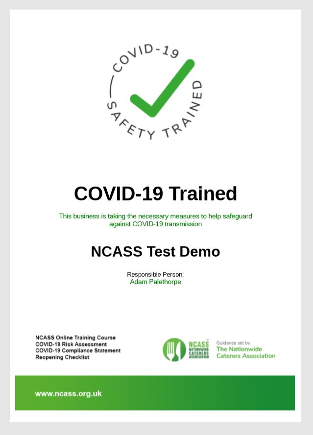 COVID-19 Accreditation Instructions - NCASS