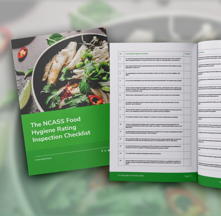 Food Hygiene Rating Scheme Guide and Inspetion checklist - NCASS