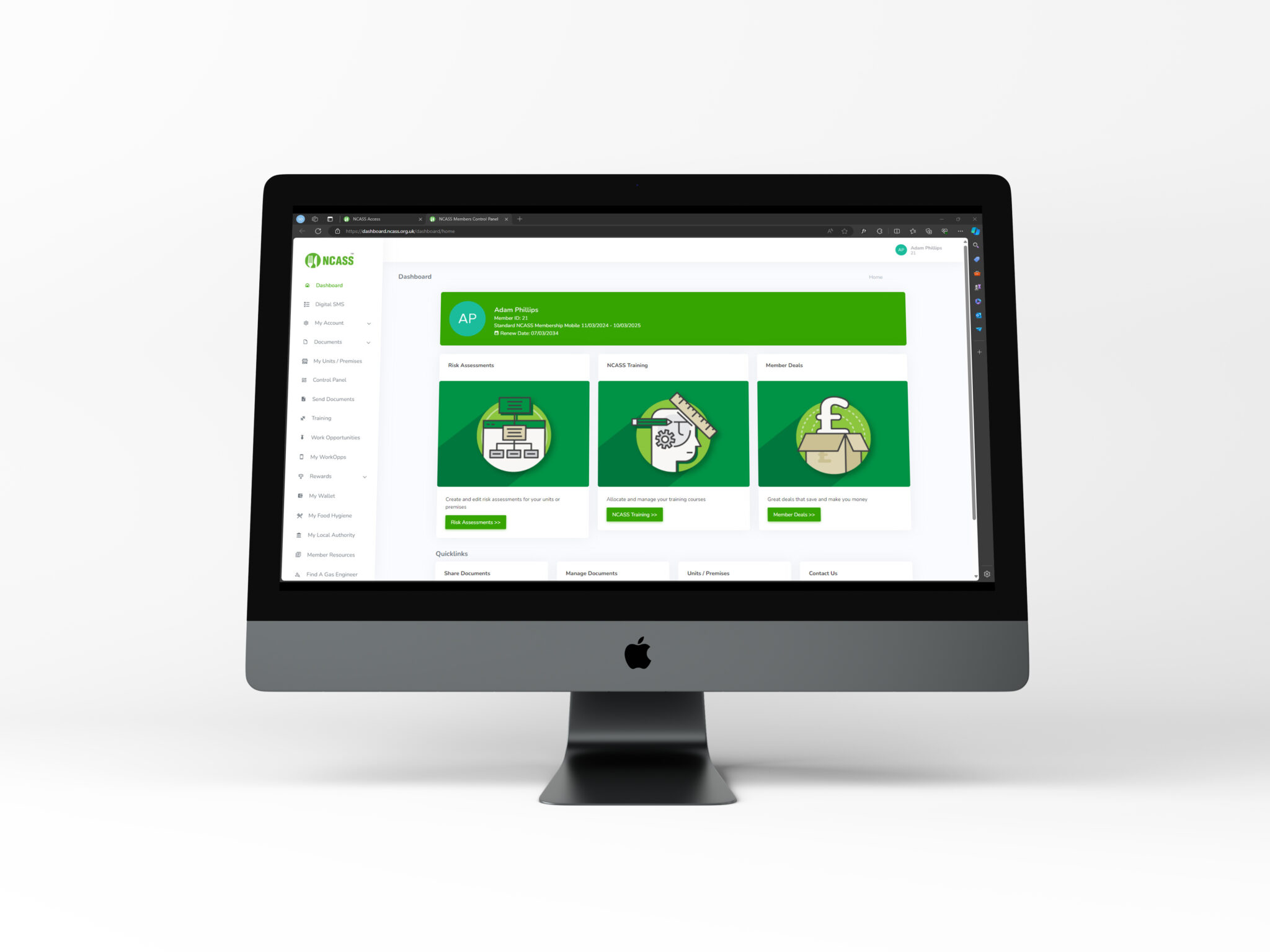 Member Dashboard - NCASS