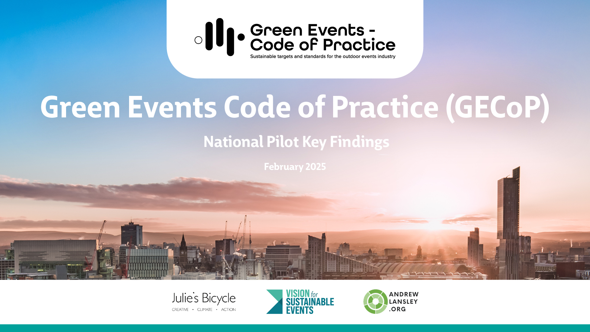 Green Events Code of Practice (GECoP): National Pilot Key Findings - NCASS